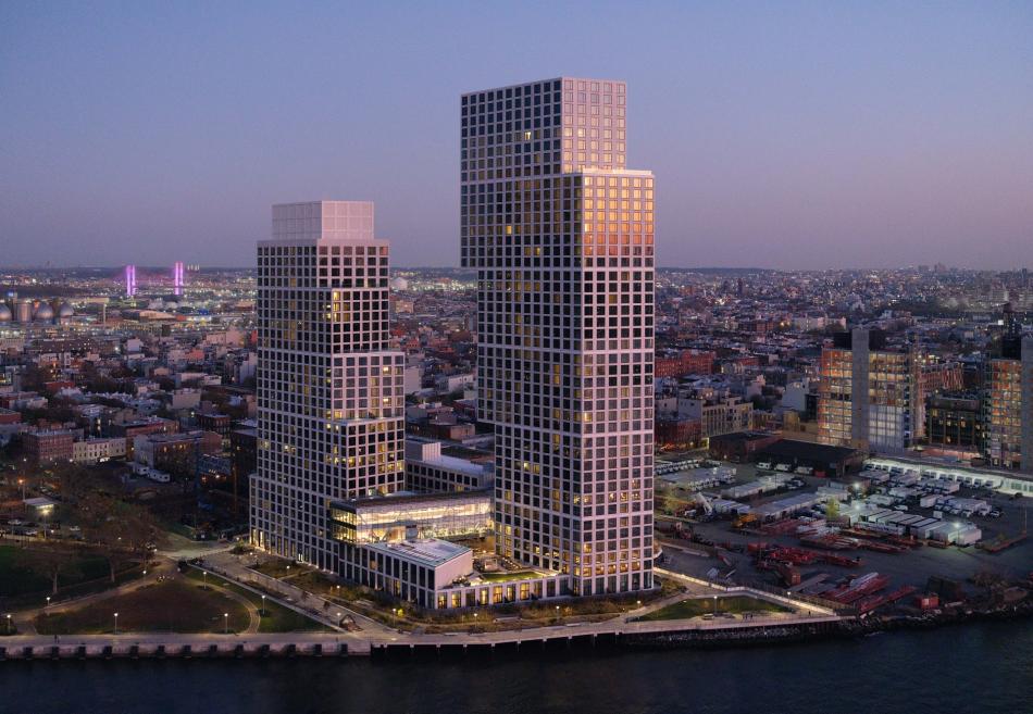 Rendering vs. Reality: Cantilevering Eagle + West towers on the ...