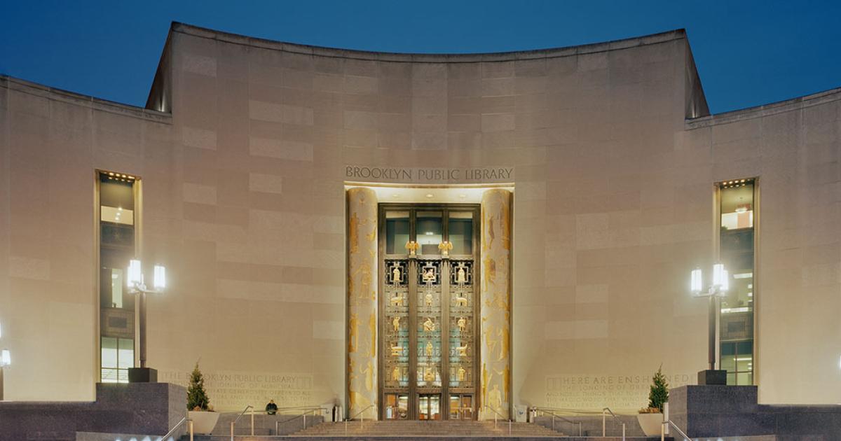 See the Brooklyn Public Library's facade transformed with larger-than ...