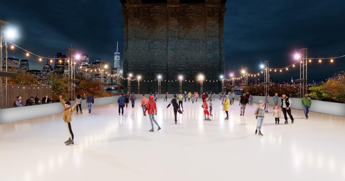 Brooklyn Bridge Park debuts new ice skating rink | Urbanize New York